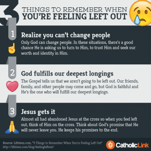 3 things to remember when you’re feeling left out | Catholic-Link.org