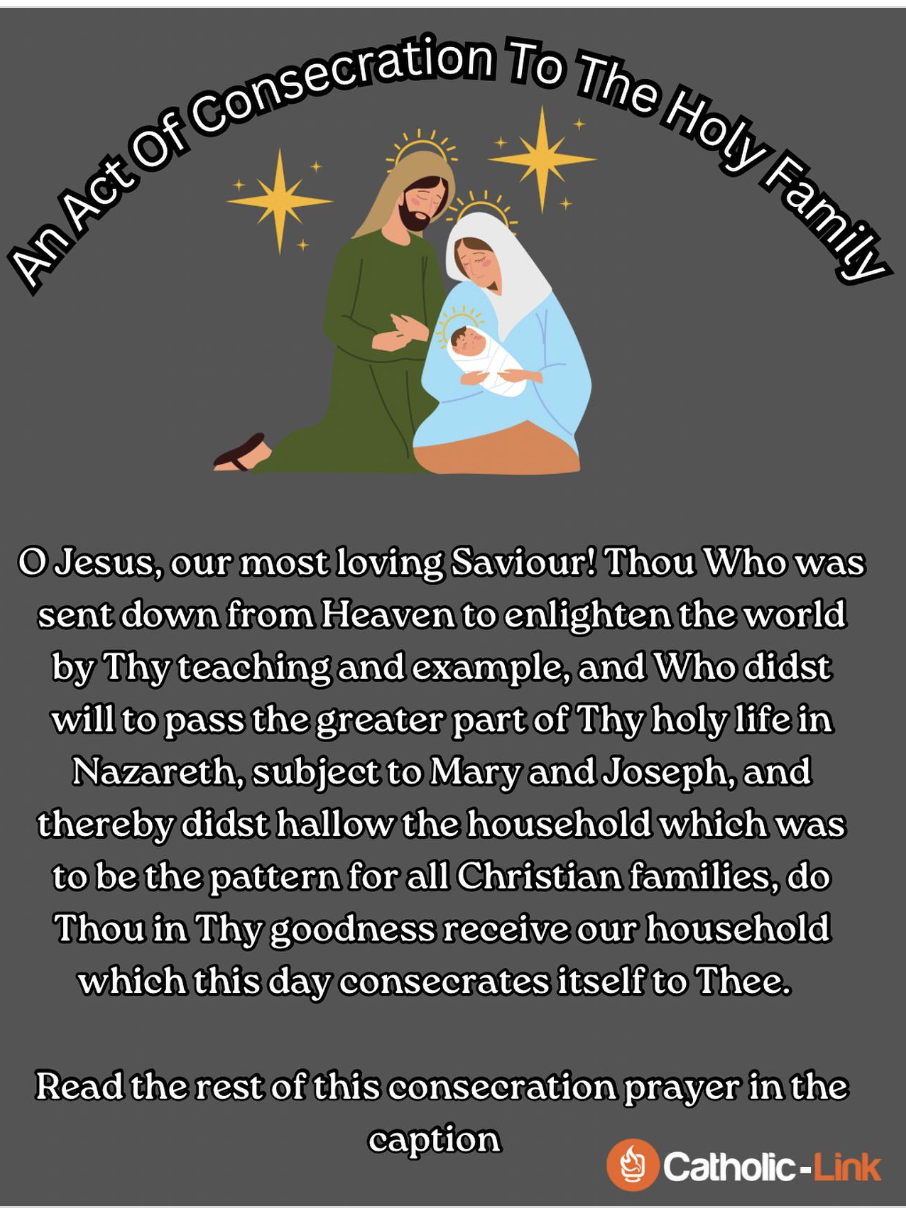 An Act Of Consecration To The Holy Family - Catholic-Link