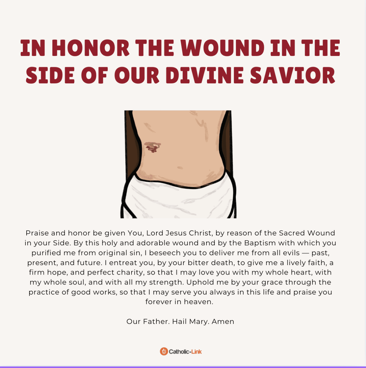 Praying THE FIVE WOUNDS OF CHRIST - Catholic-Link